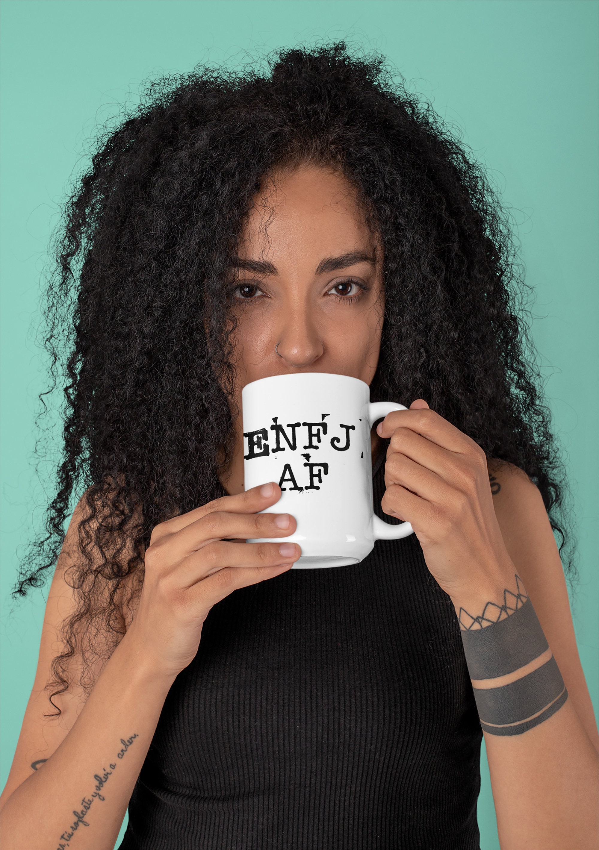 ENFJ AF Personality Type Coffee Mug for MBTI Lovers, Myers Briggs ...