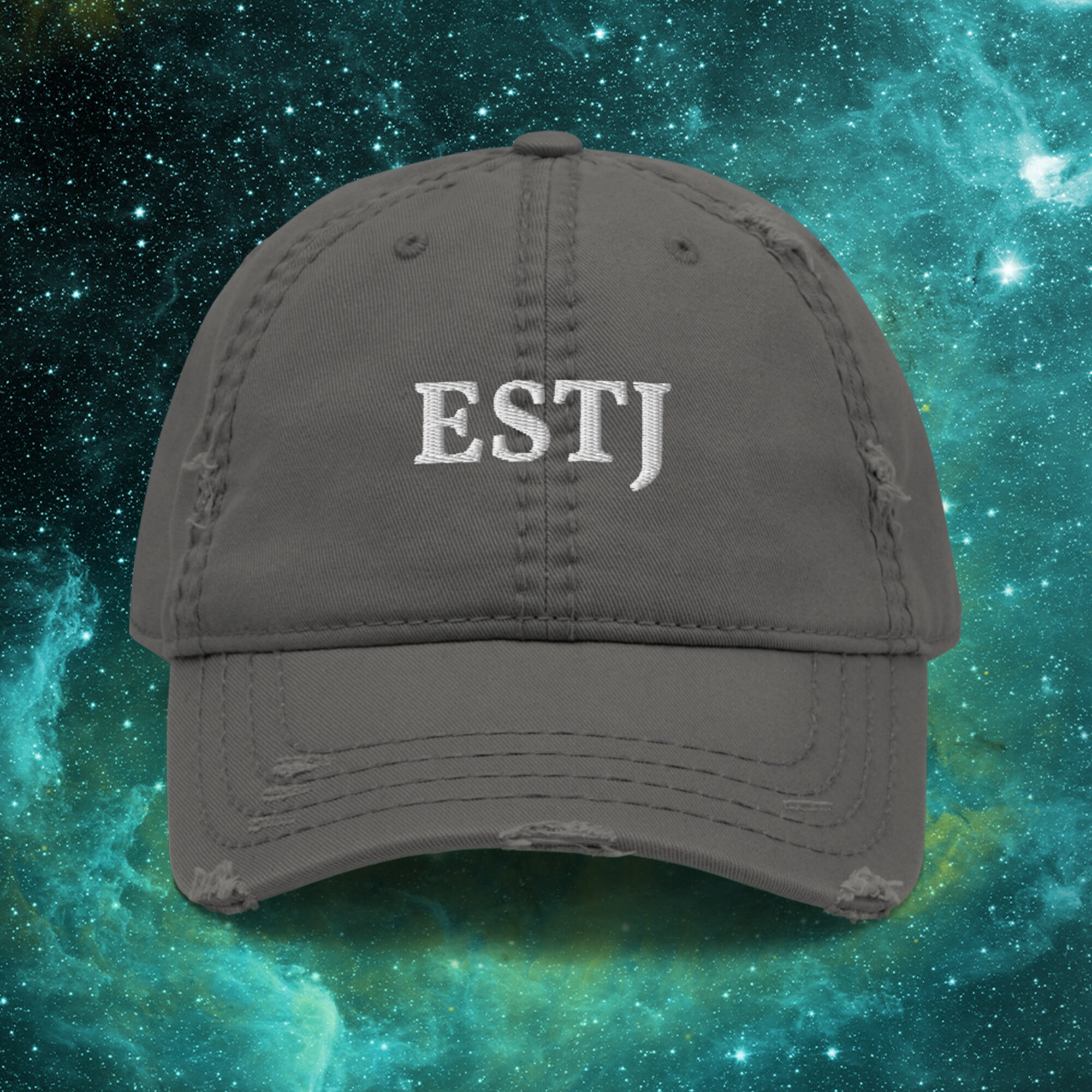 Distressed Dad Hat With ESTJ Embroidered for Personality Typology Fans ...
