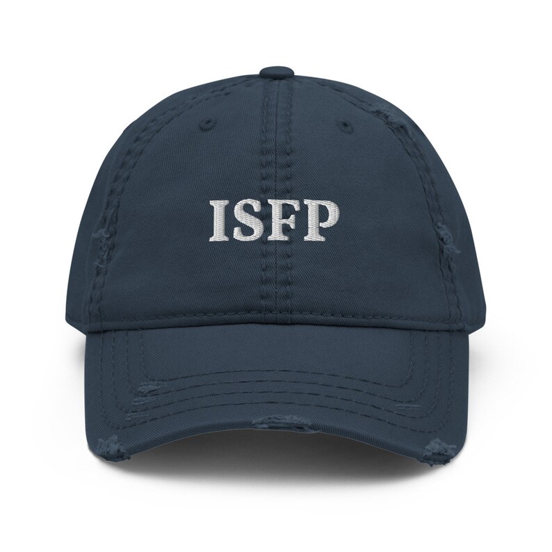 Embroidered ISFP Distressed Dad Hat for MBTI Typology Fans - Etsy