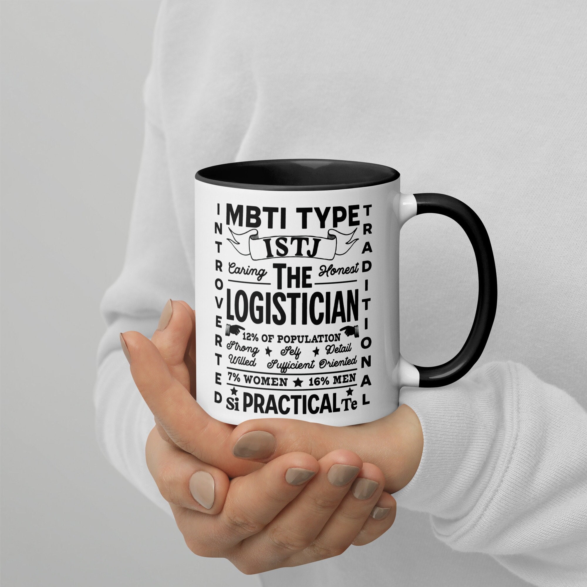 ISTJ Personality Type 11 Ounce Mug With Color Inside, Pop Psychology ...
