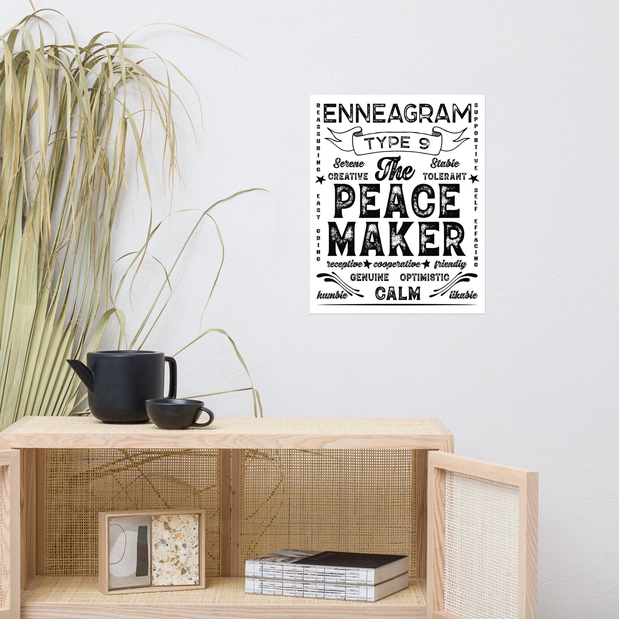 Enneagram Type Nine Unframed Vintage Style Poster, 16 X 20 Personality ...