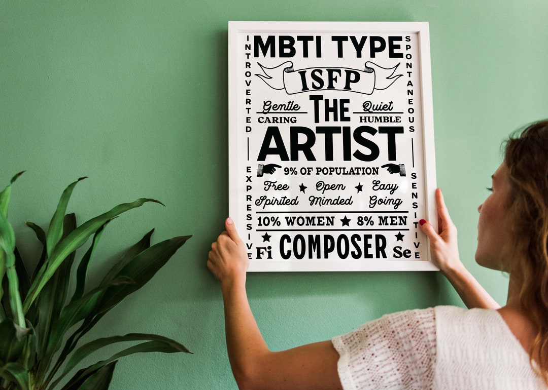 ISFP Personality Type 16 X 20 Unframed MBTI Type Poster, Myers Briggs ...