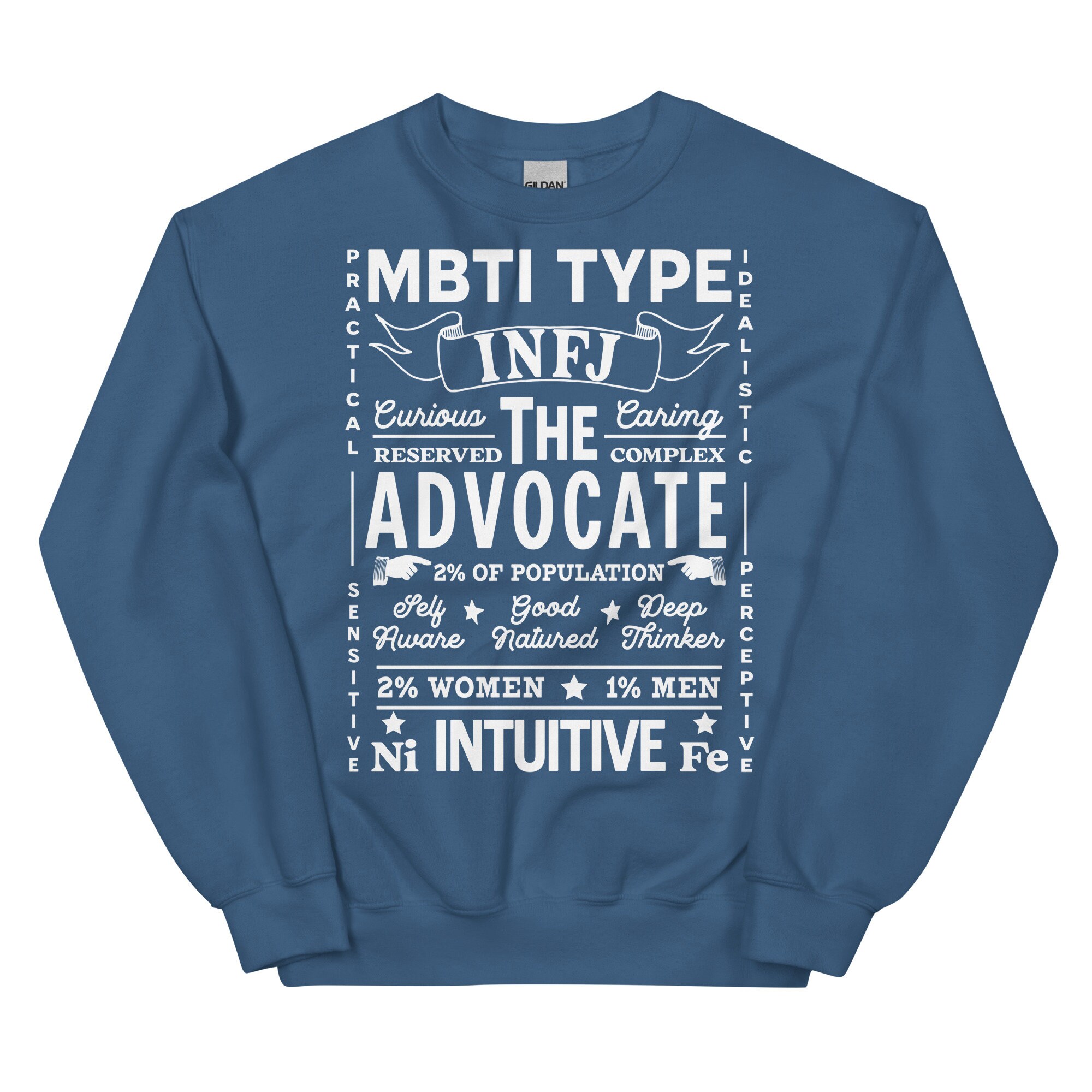 MBTI Sweatshirt for INFJ Personality Types Unisex Sweatshirt - Etsy