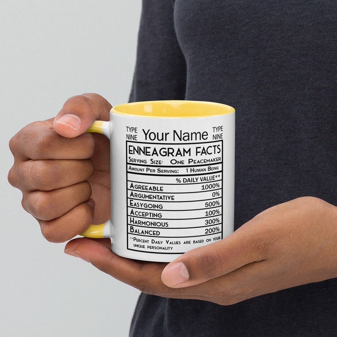 Personalized Enneagram Type Nine 11 Ounce Mug With Color Inside ...