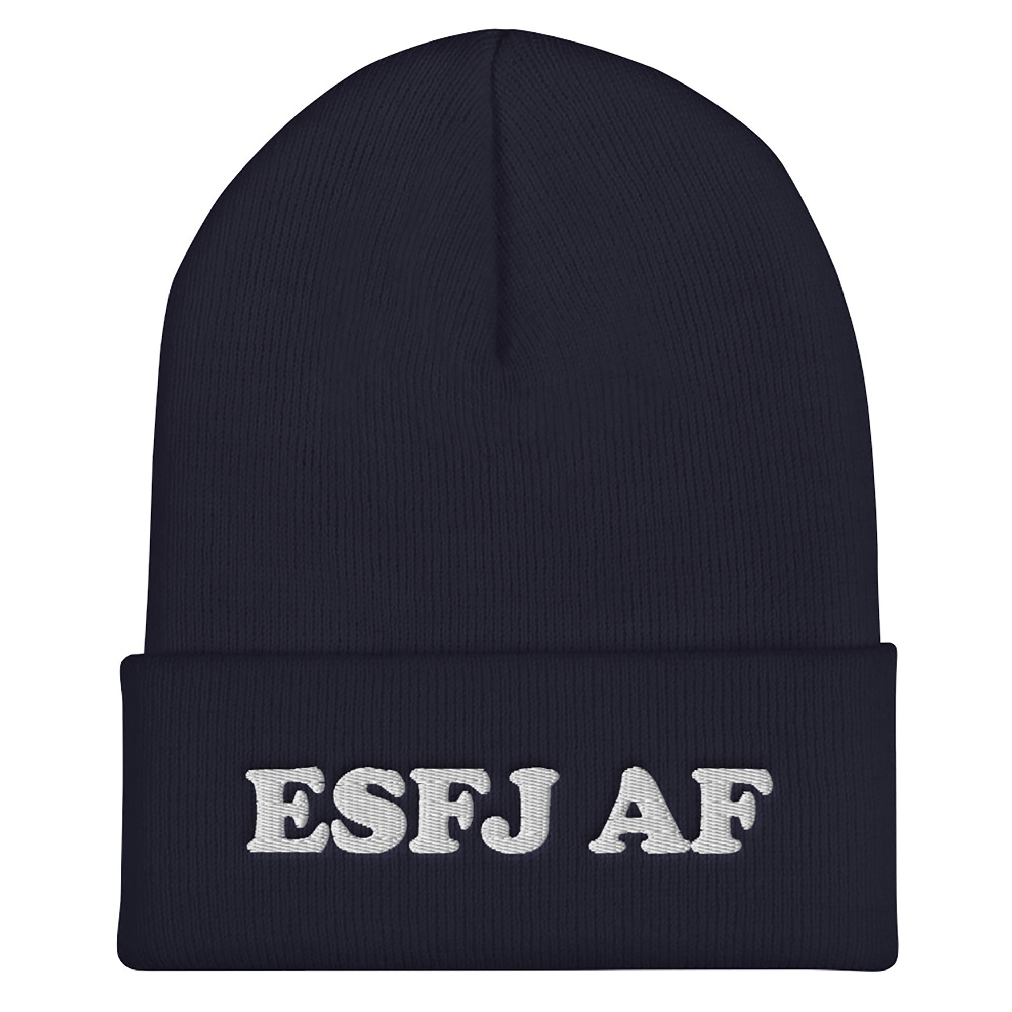 MBTI Inspired Hat for Typology Fans ESFJ AF Embroidered Cuffed Beanie ...