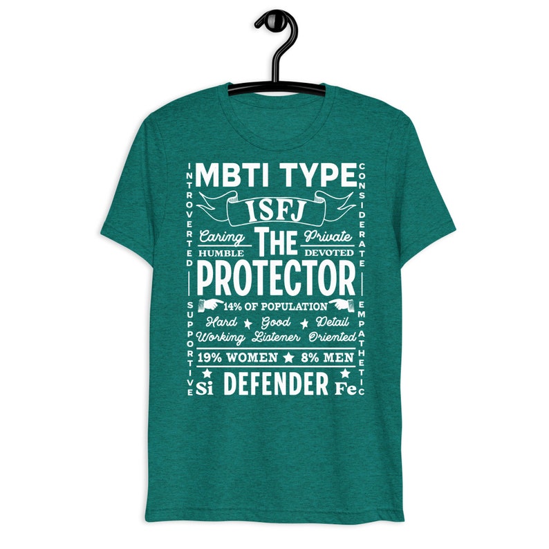 ISFJ Personality Type MBTI Typology Tri Blend Short Sleeve T-shirt, Pop ...