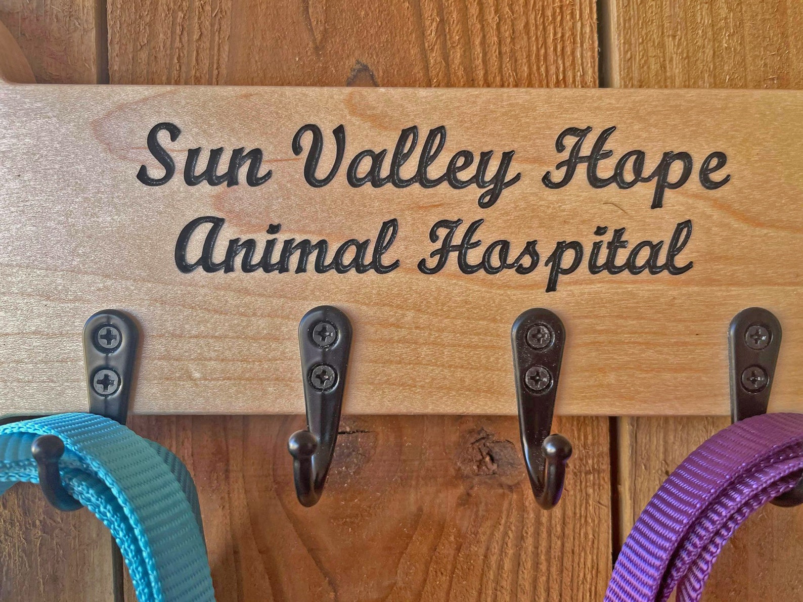 Large Rustic Dog Bone Leash Holder Veterinarian Gift Pet - Etsy