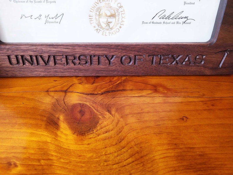 Handcrafted Engraved Diploma Frame Personalized Frame for - Etsy