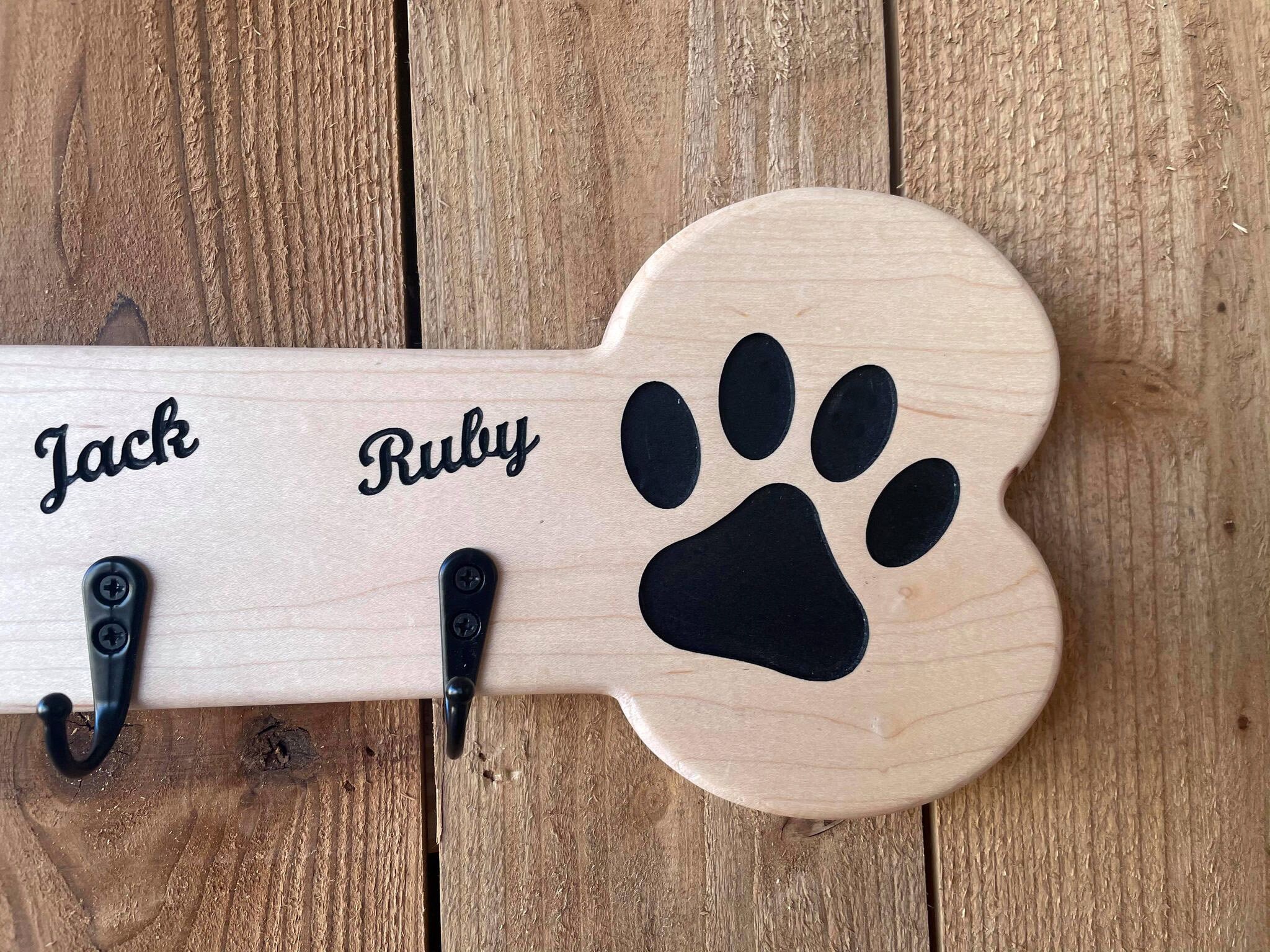 Large Rustic Dog Bone Leash Holder Veterinarian Gift Pet | Etsy