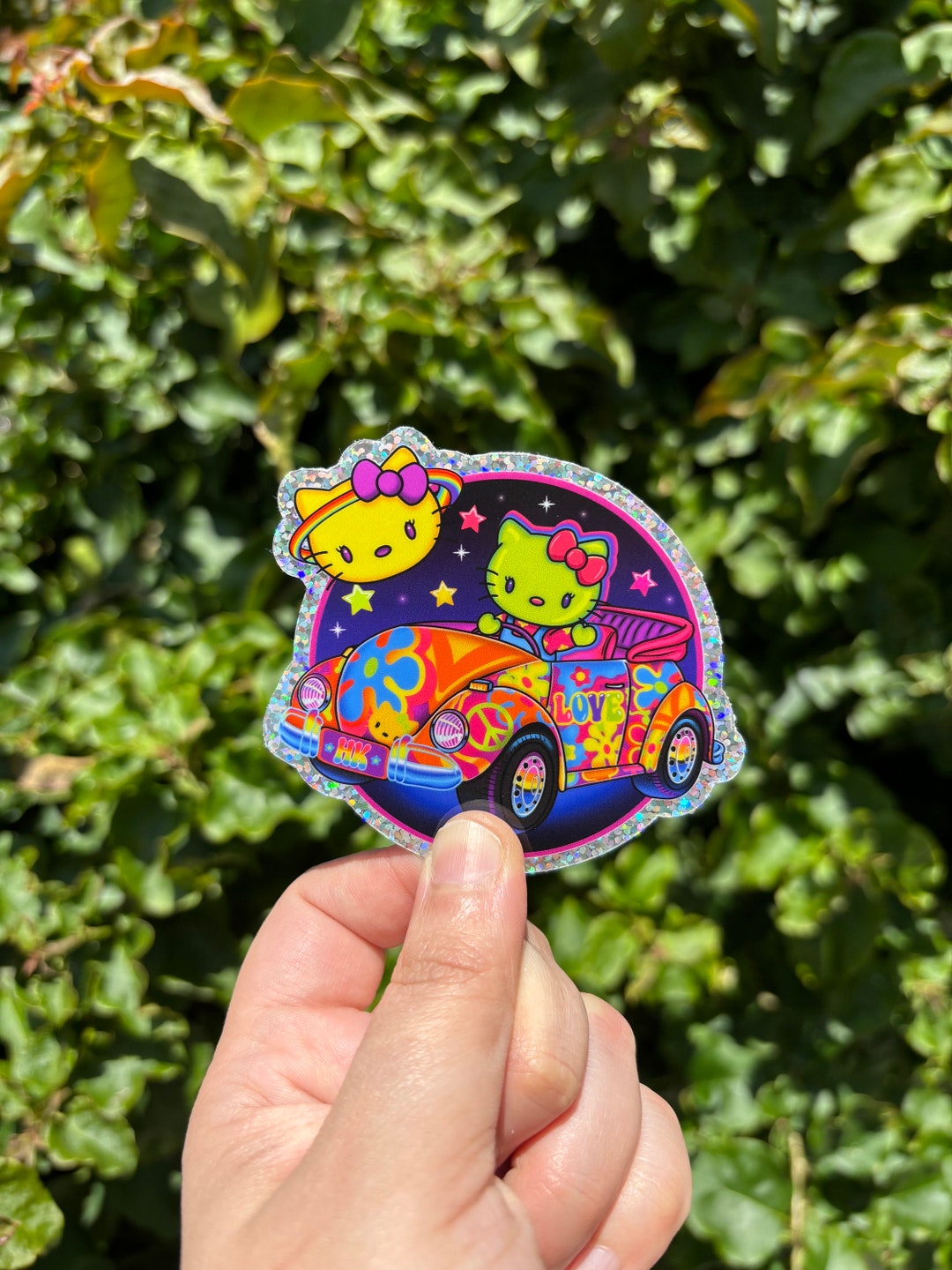 Kitty Lisa Frank Sticker - Etsy