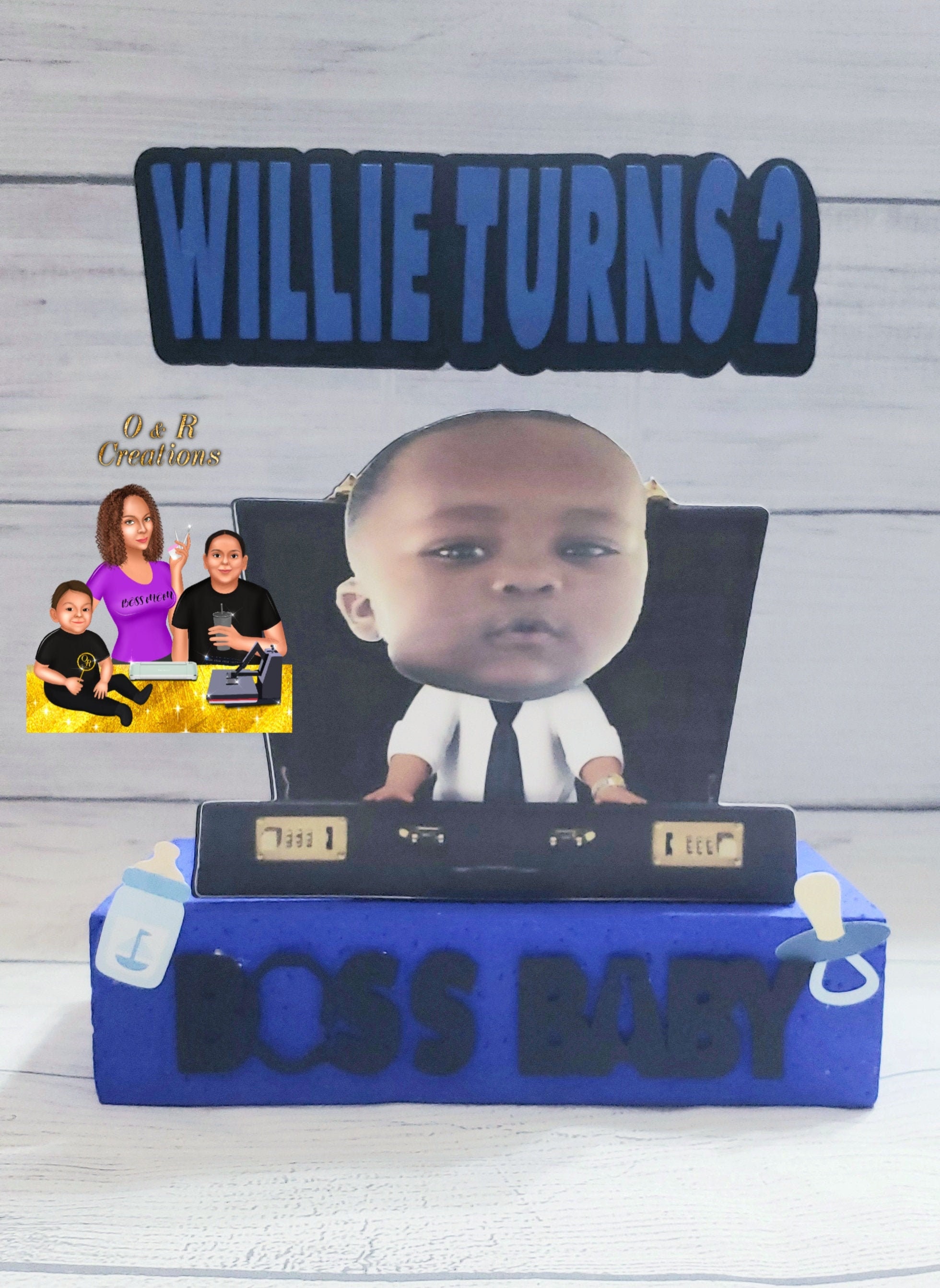 Boss Baby Centerpiece Set. Custom Personalized Boss Baby - Etsy