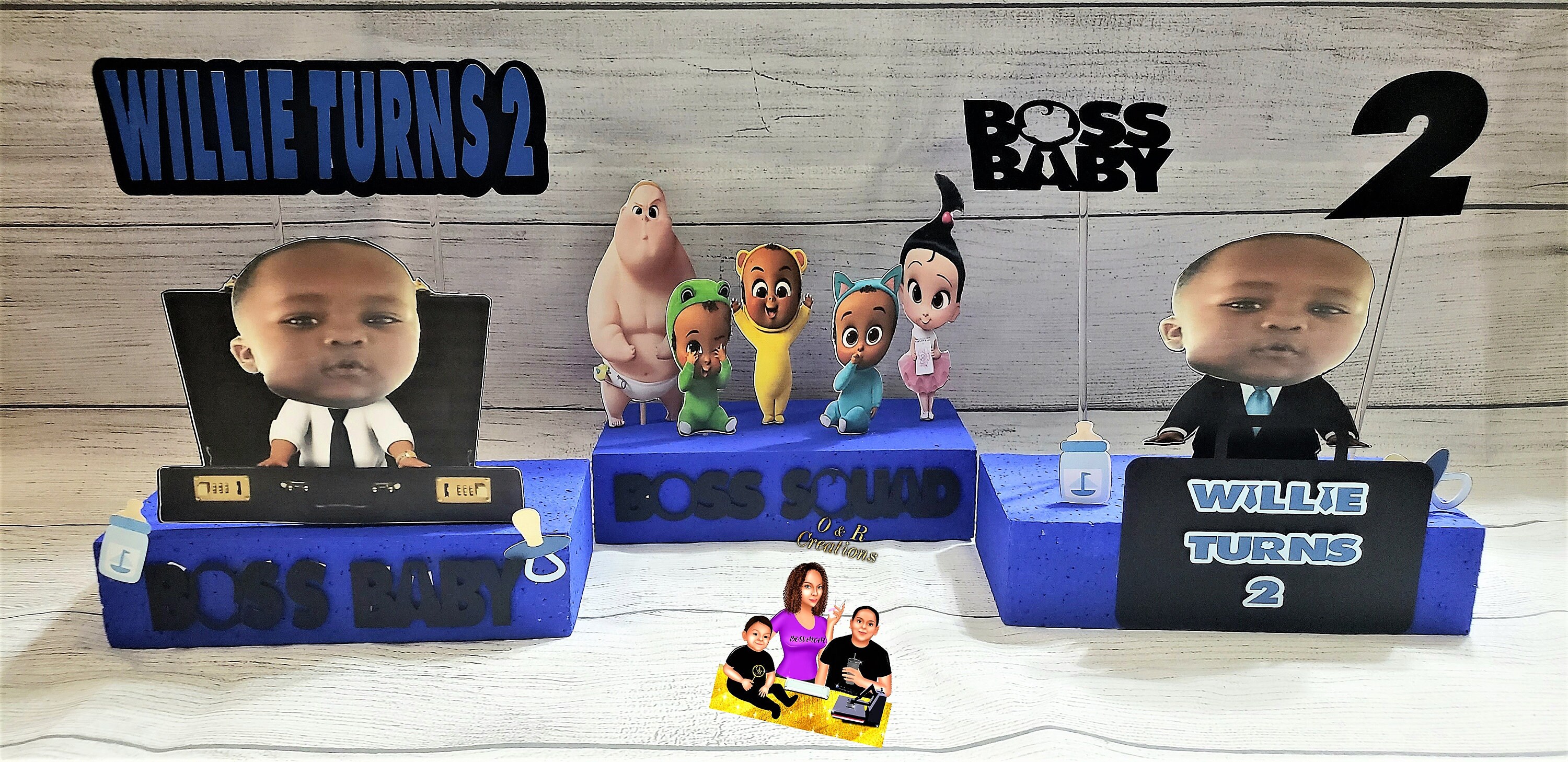 Boss Baby Centerpiece Set. Custom Personalized Boss Baby - Etsy
