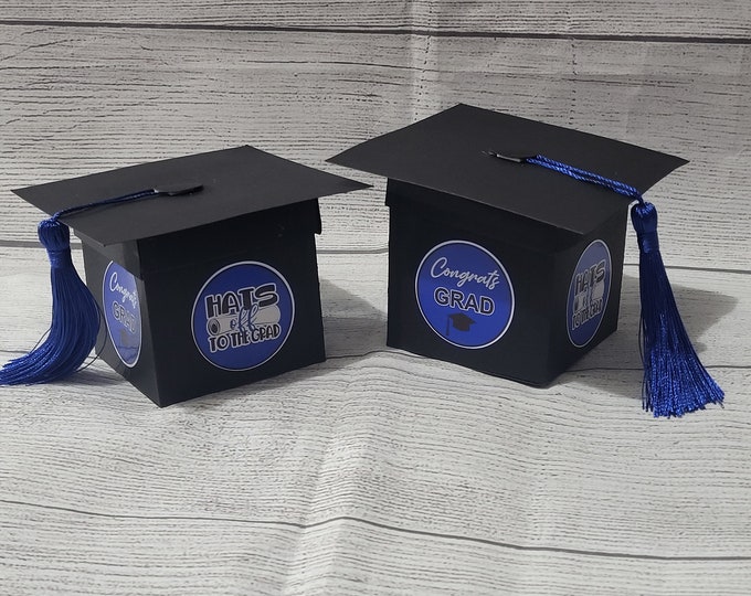 Graduation Cap Favor Boxes Graduation Gift Box Graduation Box ...