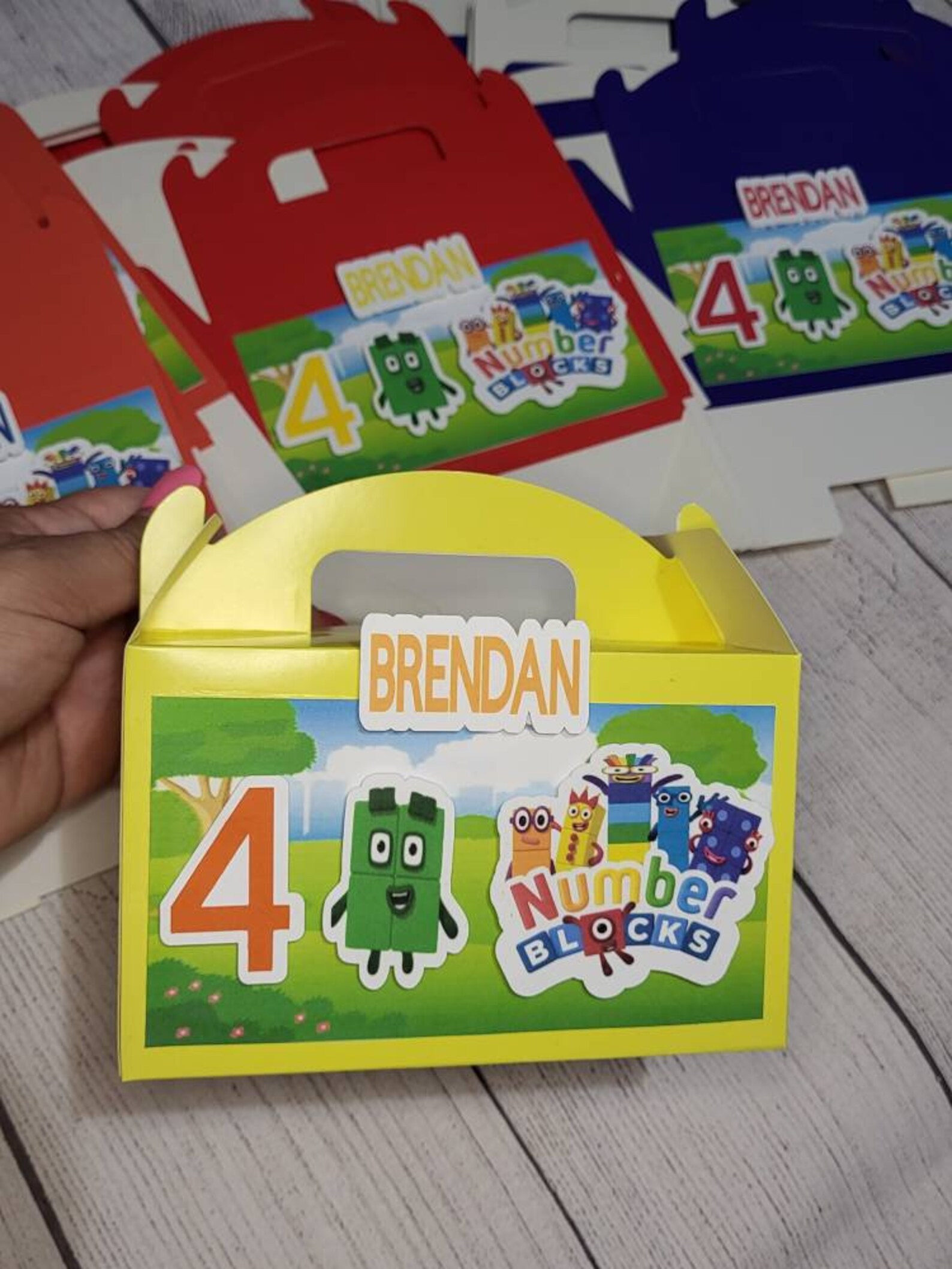 Numberblocks Gable Box, Numberblocks Party Favors, Numberblocks Party ...