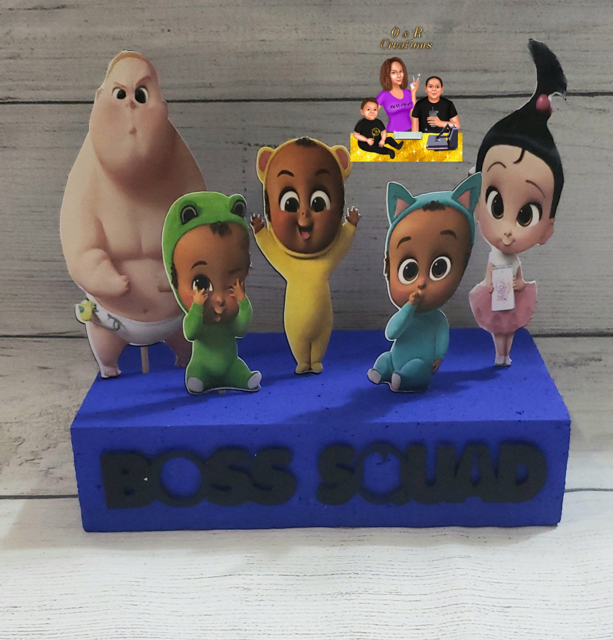 Boss Baby Centerpiece Set. Custom Personalized Boss Baby - Etsy