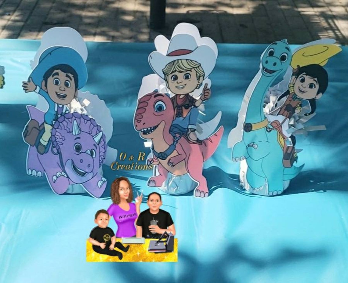 Dino Ranch Inspired Cut Out Centerpieces. Dino Ranch | Etsy