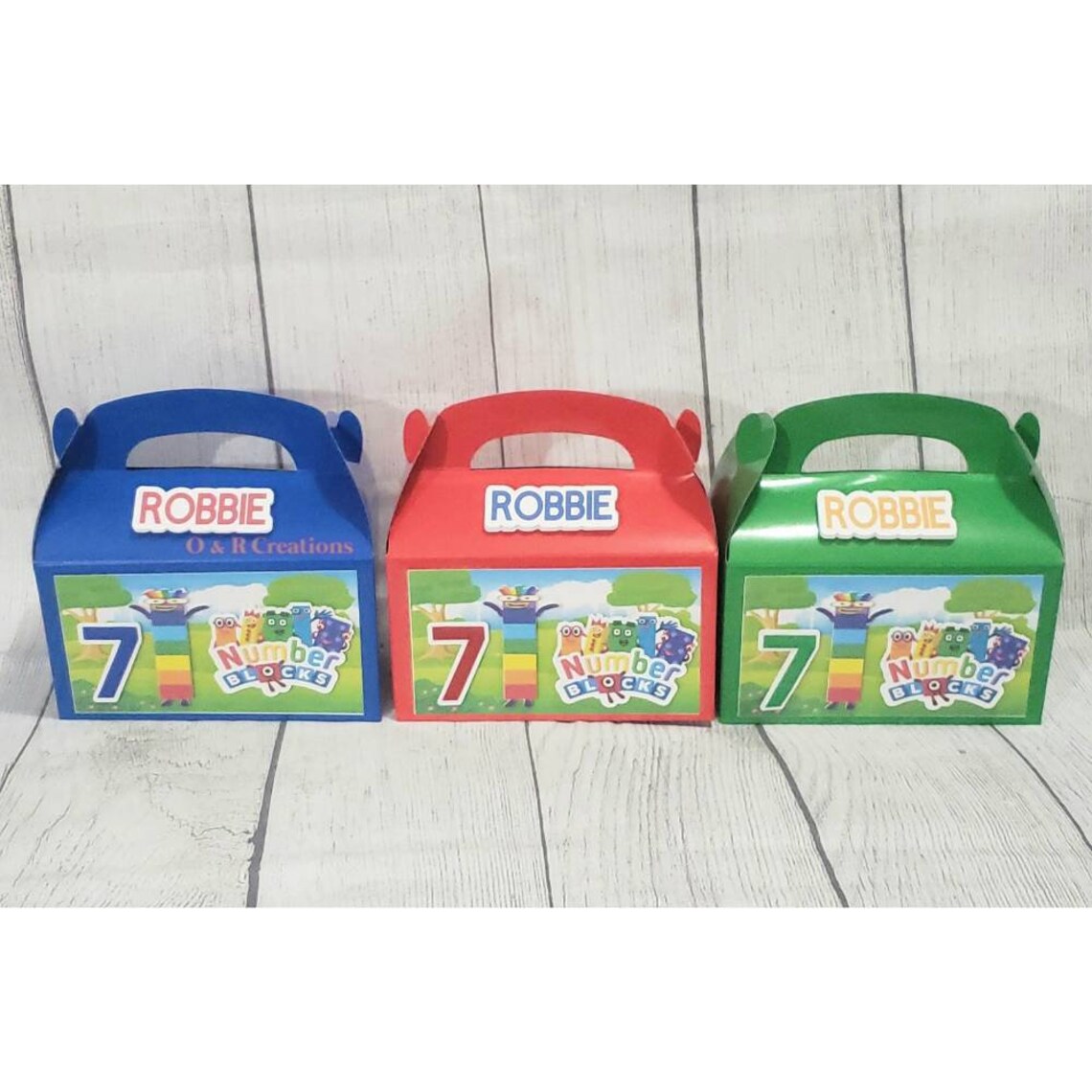 Numberblocks Gable Box, Numberblocks Party Favors, Numberblocks Party ...