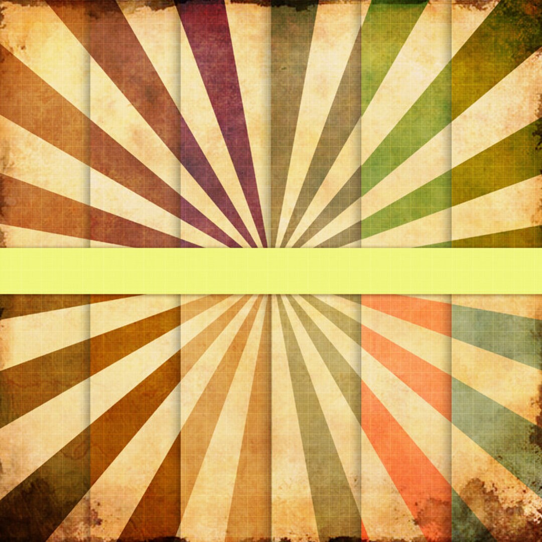 Old Starburst Scrapbook Paper, Old Starburst Digital Paper Pack ...
