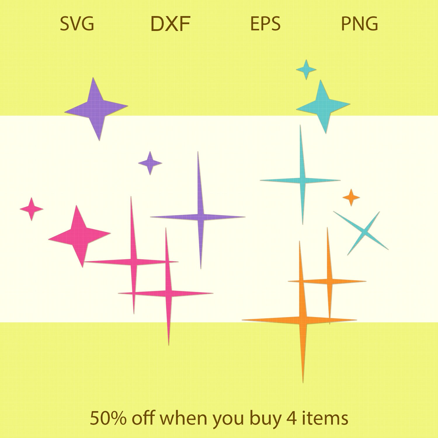 Sparkles Svg Cutting Files, Stars and Sparkles, Sparkle Silhouette Svg ...