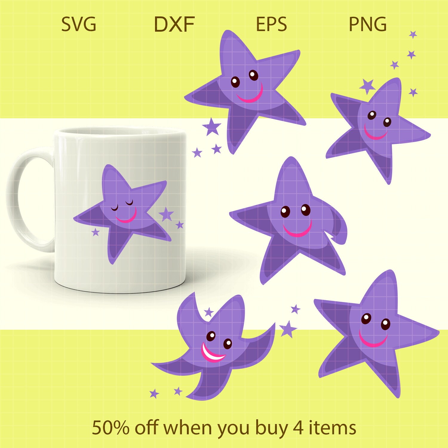 Stars Smiling Svg Cutting Files Stars and Sparkles Smile - Etsy
