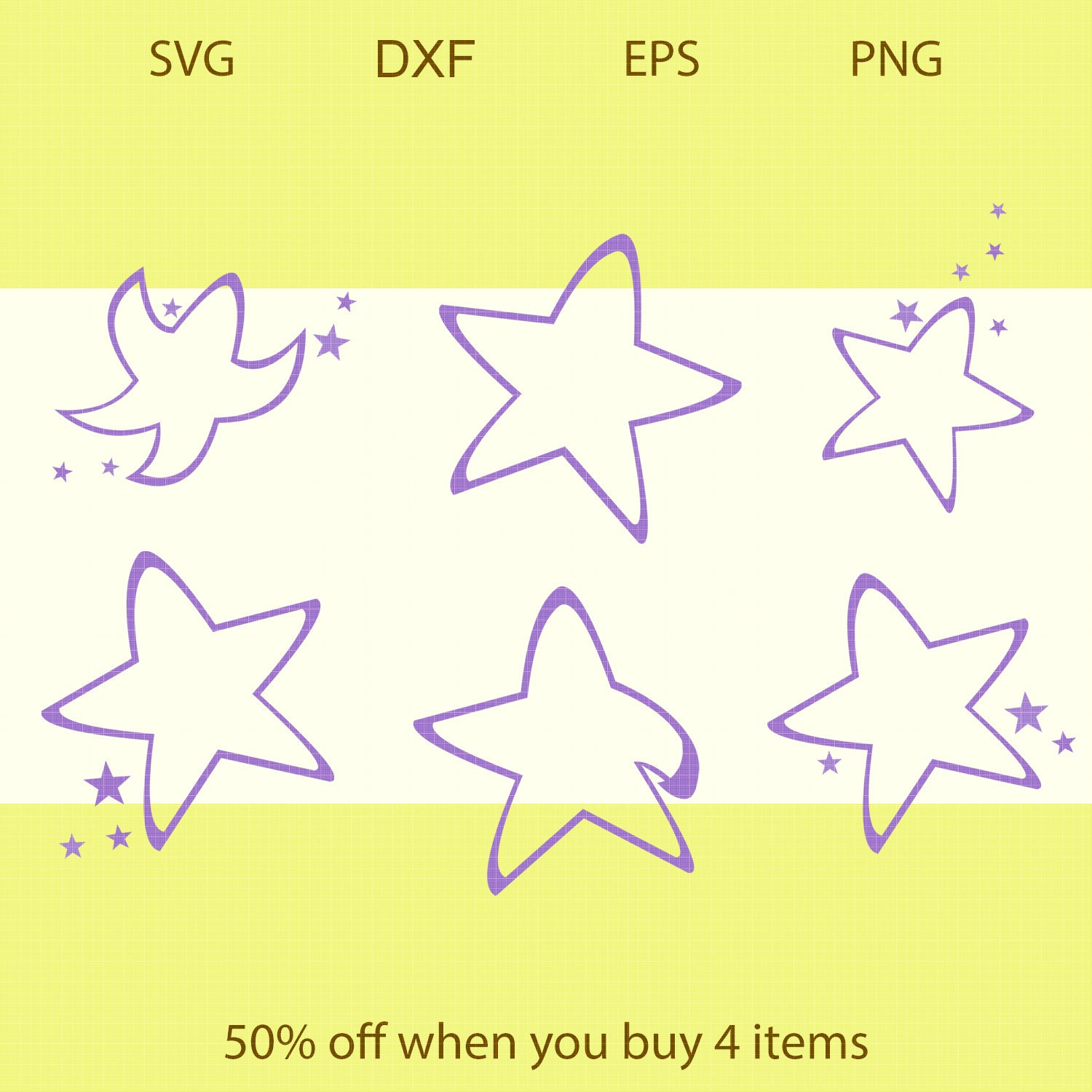 Stars Svg Cutting Files, Stars and Sparkles, Star Silhouette Svg, Star ...