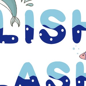 Splish Splash Wall Art Nursery Wall Art Splash Art Print Printable Wall ...