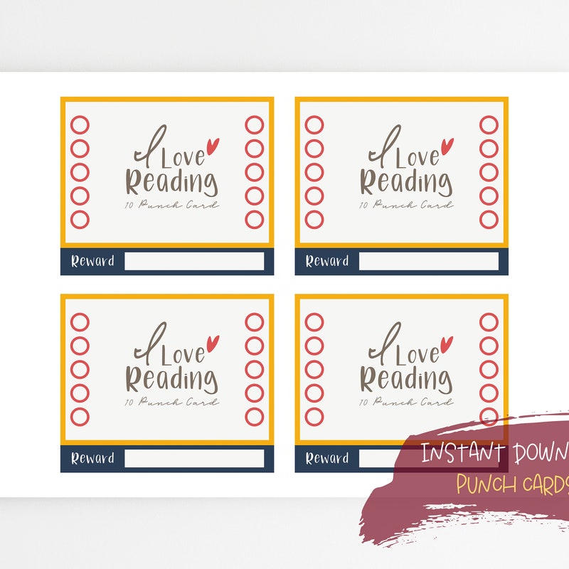 New Year Punch Cards - Etsy