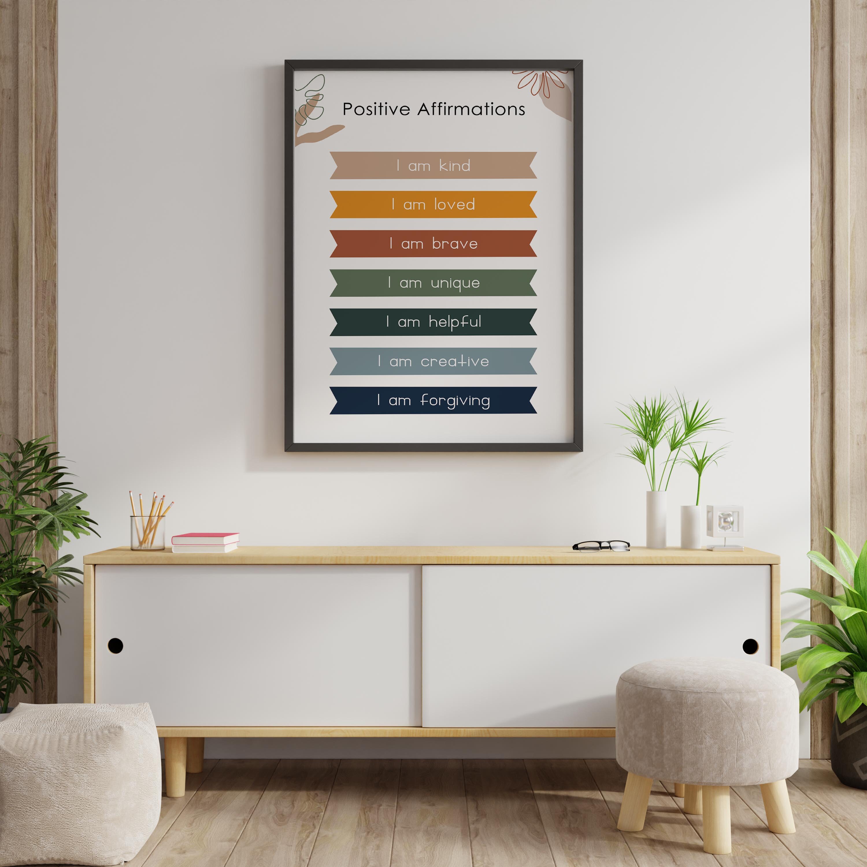 Kids Affirmations | Positive Affirmations Wall Art | Printable ...
