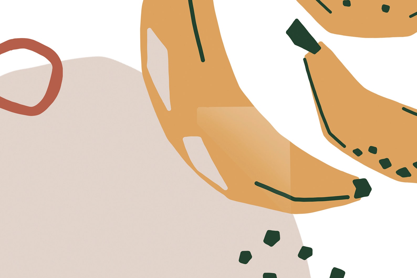 Abstract Banana Wall Art Printable Food Art Kitchen Decor | Etsy