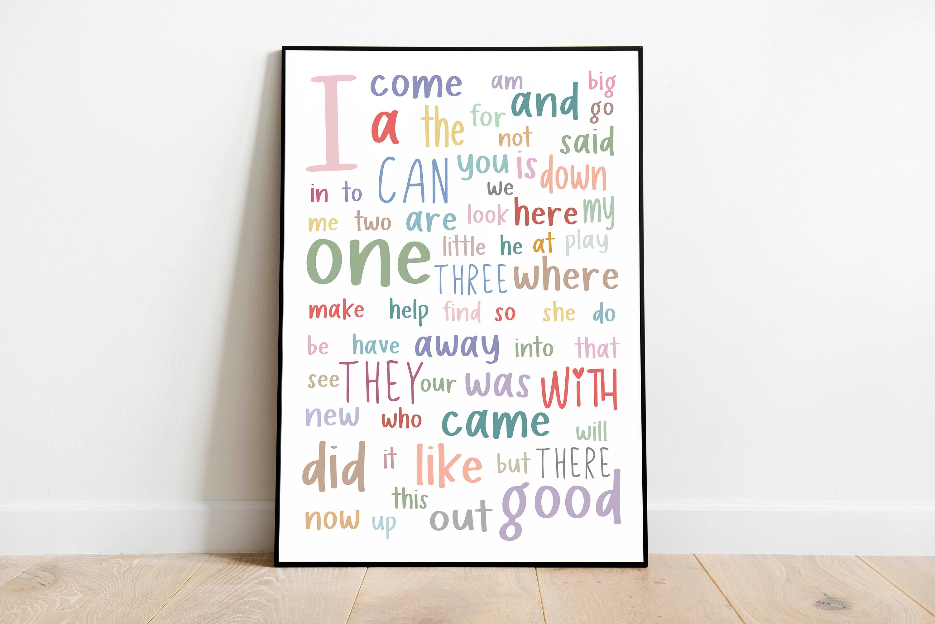 Sight Word Poster | Printable Kids Room Decor | Learning Poster ...