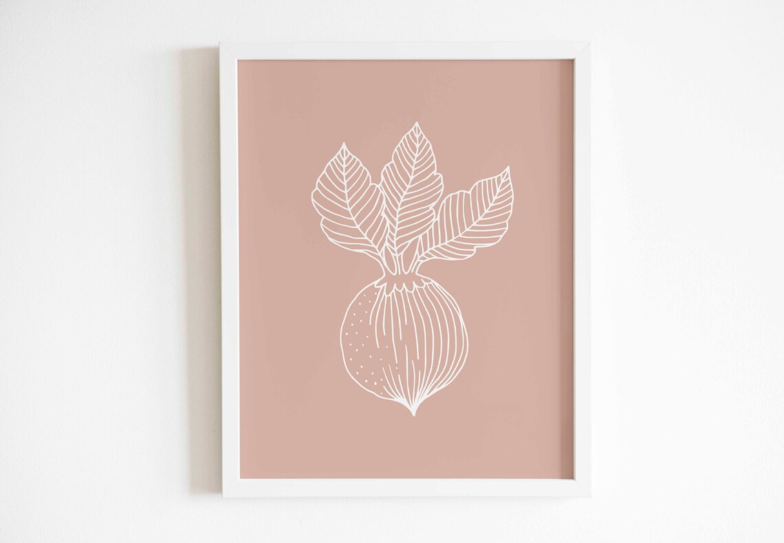 Beet Poster Beet Prints Printable Food Wall Art Kitchen Decor Digital ...