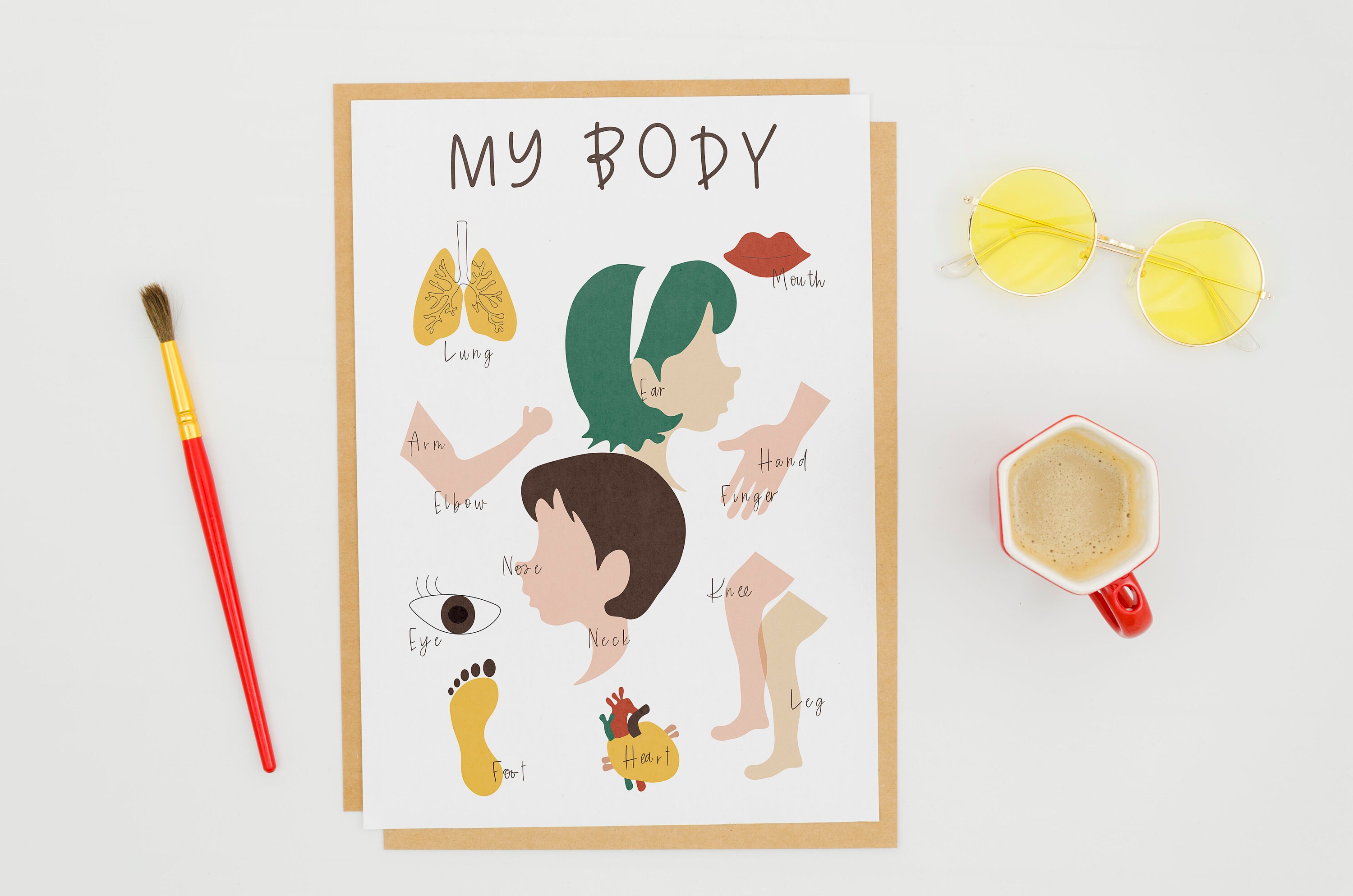 My Body Poster | Preschool Prints | Home School Wall Art | Educational ...