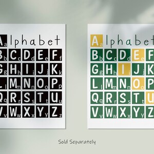ABC Poster Black and White | Alphabet Wall Art | ABC Poster | Alphabet ...