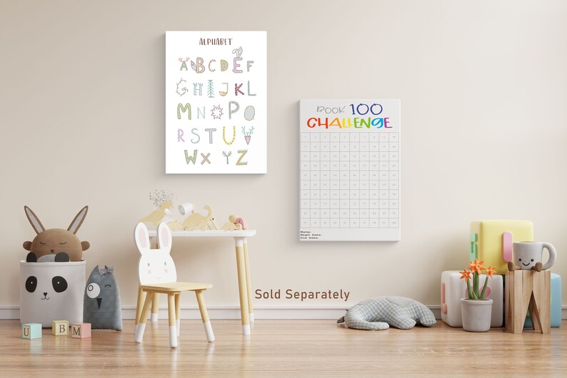A to Z Alphabet Poster ABC Wall Art Alphabet Print - Etsy