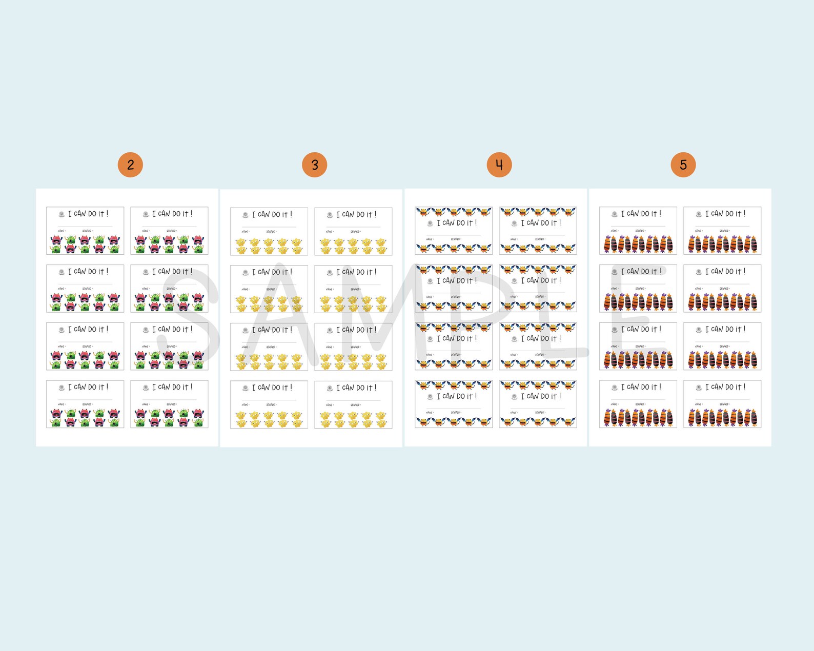 Monster Punch Card | 10 Punches Reward Card | Printable Reward Chart ...
