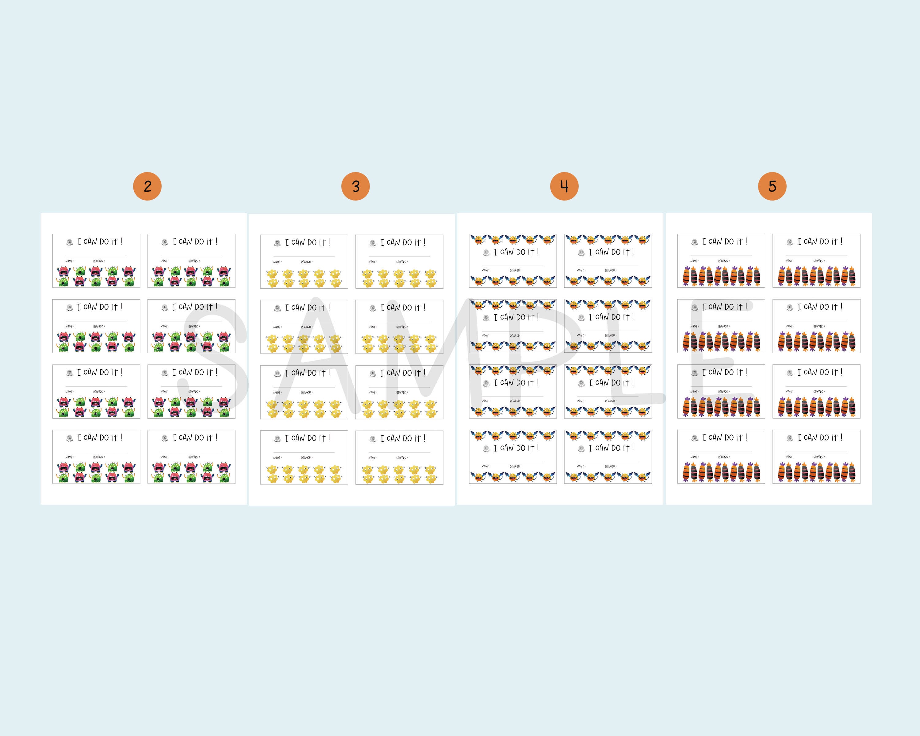Monster Punch Card | 10 Punches Reward Card | Printable Reward Chart ...