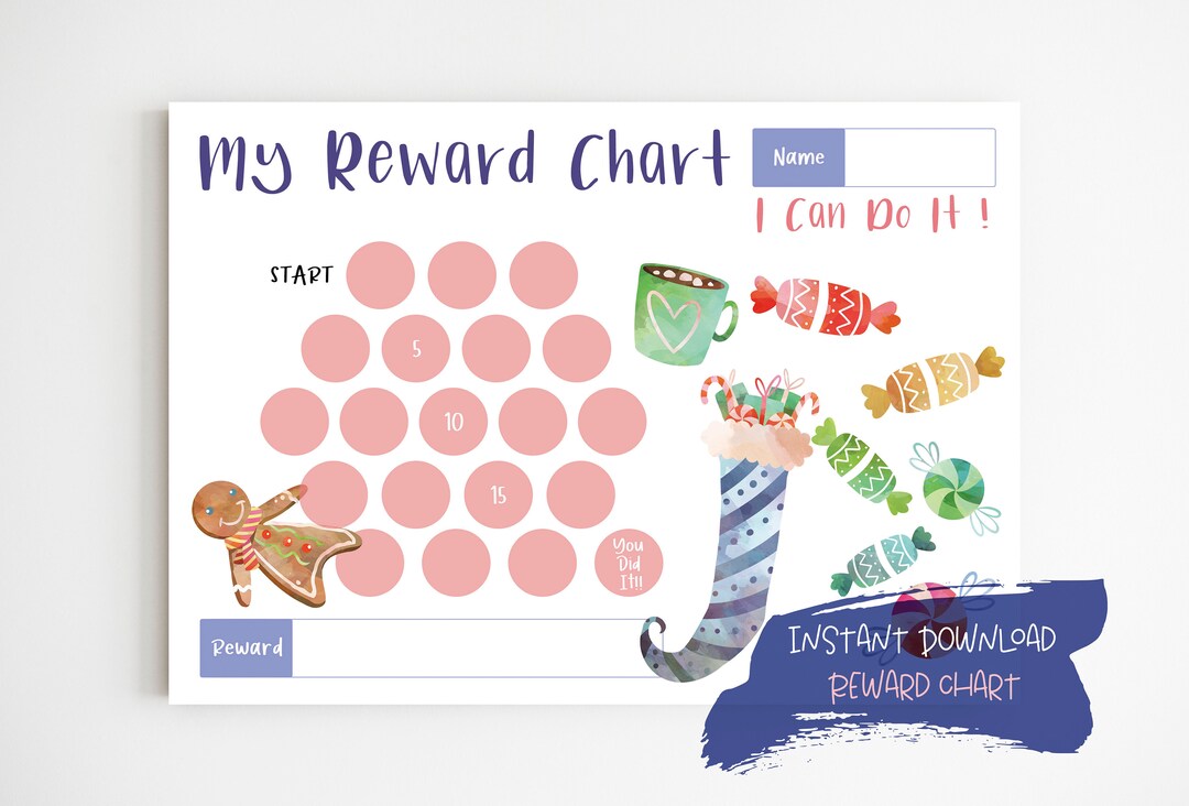 Winter Reward Chart Printable Reward Chart Reward Chart for KIDS ...