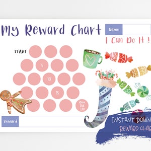 Winter Reward Chart | Printable Reward Chart | Reward Chart for KIDS ...
