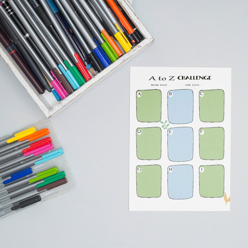 Printable A to Z Challenge for Kids Reading Journal for Kids - Etsy