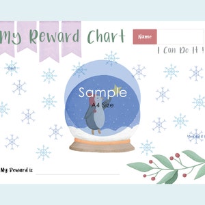 Snowball Reward Chart | 20 Snowflakes | Printable Sticker Chart ...
