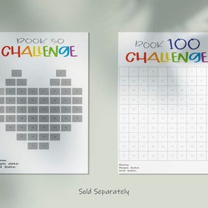 Printable Reading Challenge for Kids | 50 Book Challenge | Reading Log ...