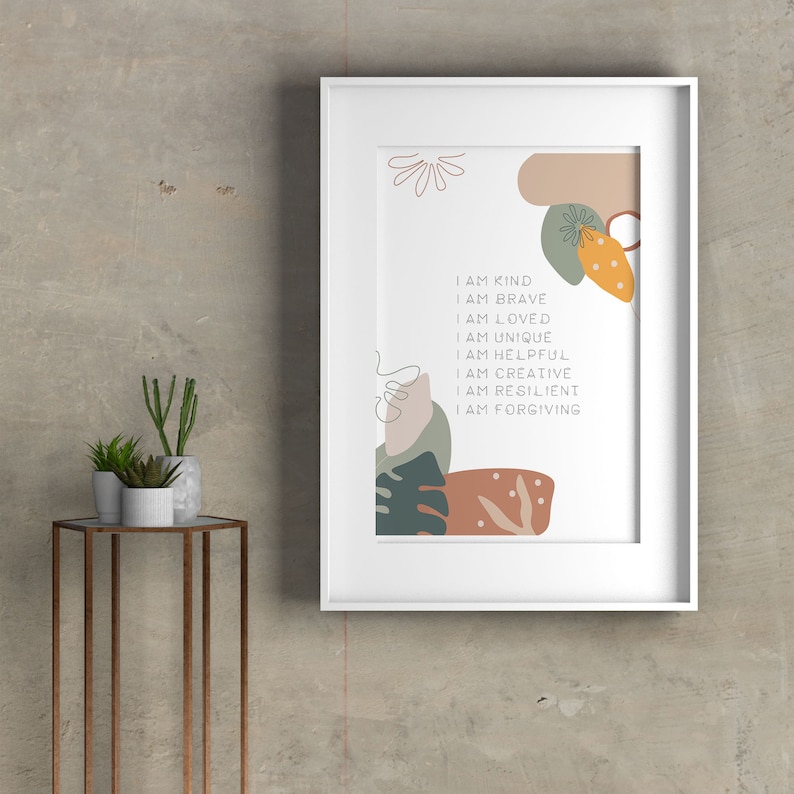 Positive Affirmations Wall Art | Affirmations Prints | Printable Wall ...