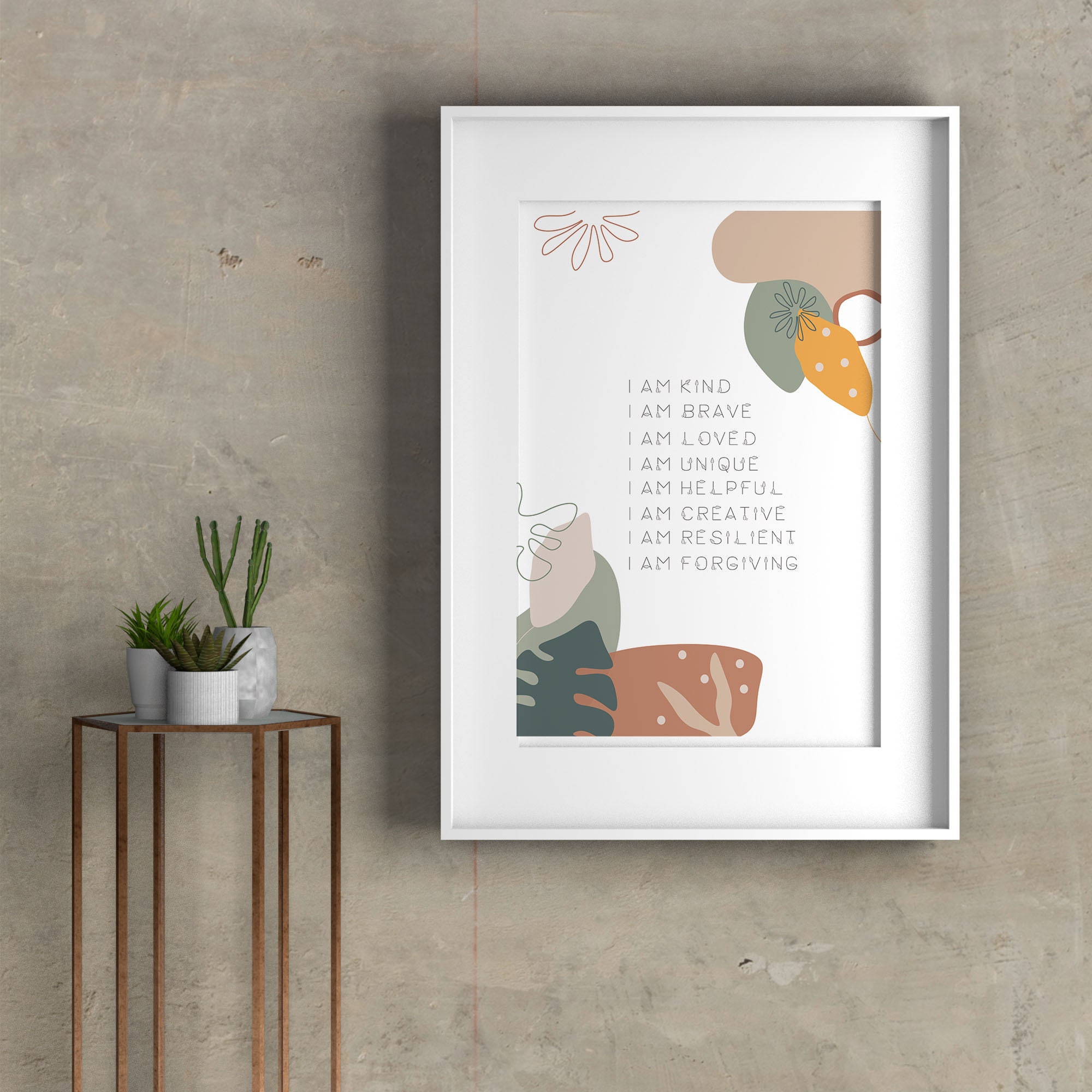 Positive Affirmations Wall Art | Affirmations Prints | Printable Wall ...