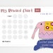 Elephant Reward Chart for Kids Printable Reward Chart - Etsy