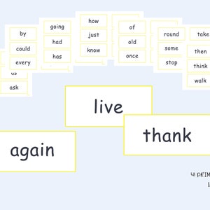 Dolch Sight Words Printables | 41 First Dolch Words Flashcards | Pre-k ...