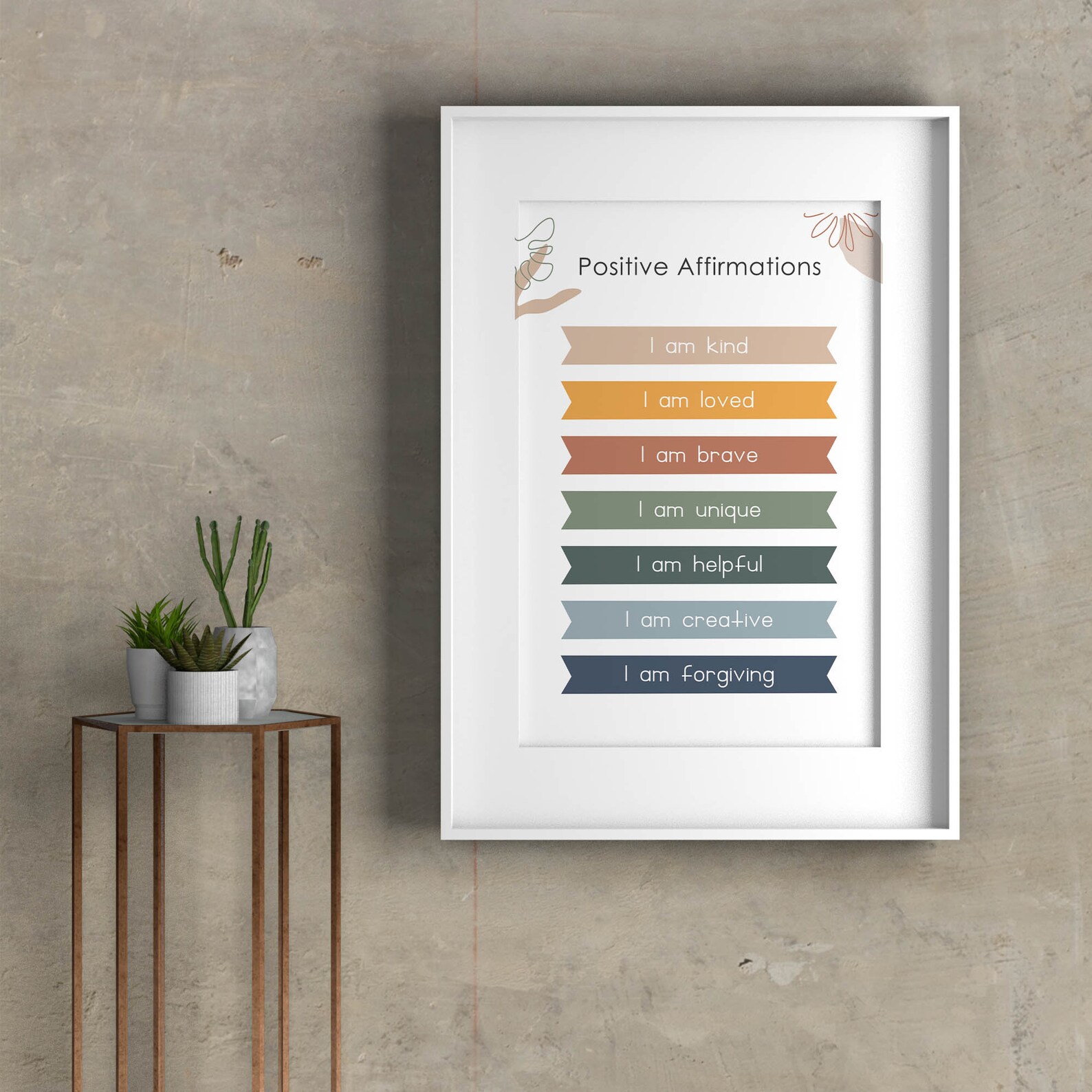 Kids Affirmations | Positive Affirmations Wall Art | Printable ...