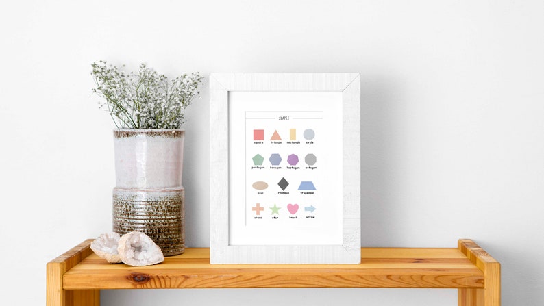 Shapes Print | Educational Poster | Classroom Decor | Printable Wall ...