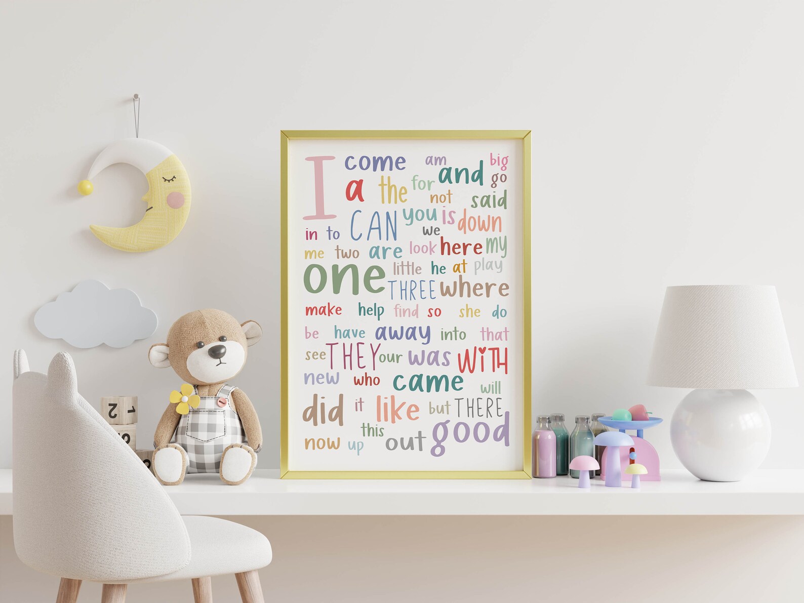 Sight Word Poster | Printable Kids Room Decor | Learning Poster ...