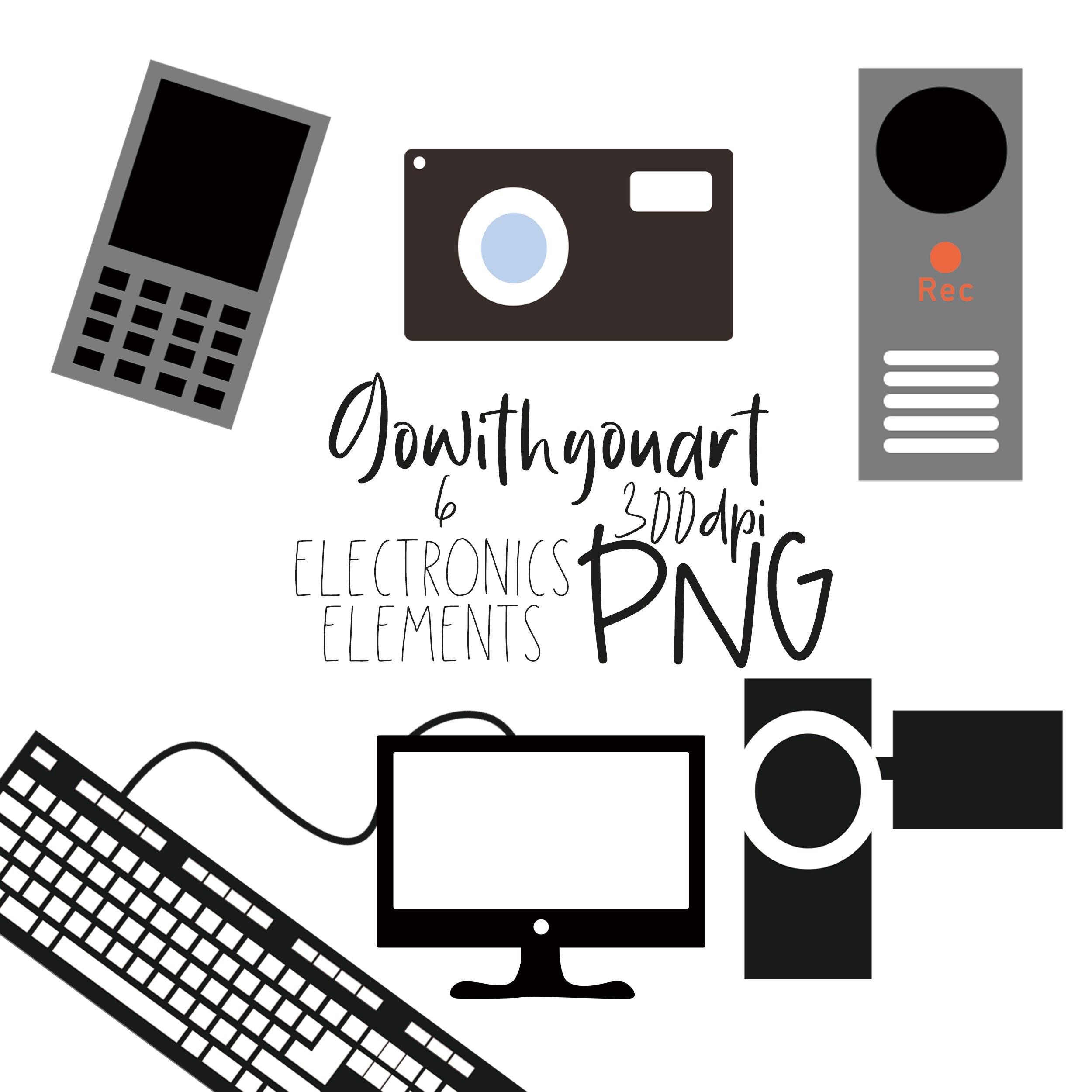 Electronic Devices Clipart | PNG | 300 DPI | Instant Download - Etsy