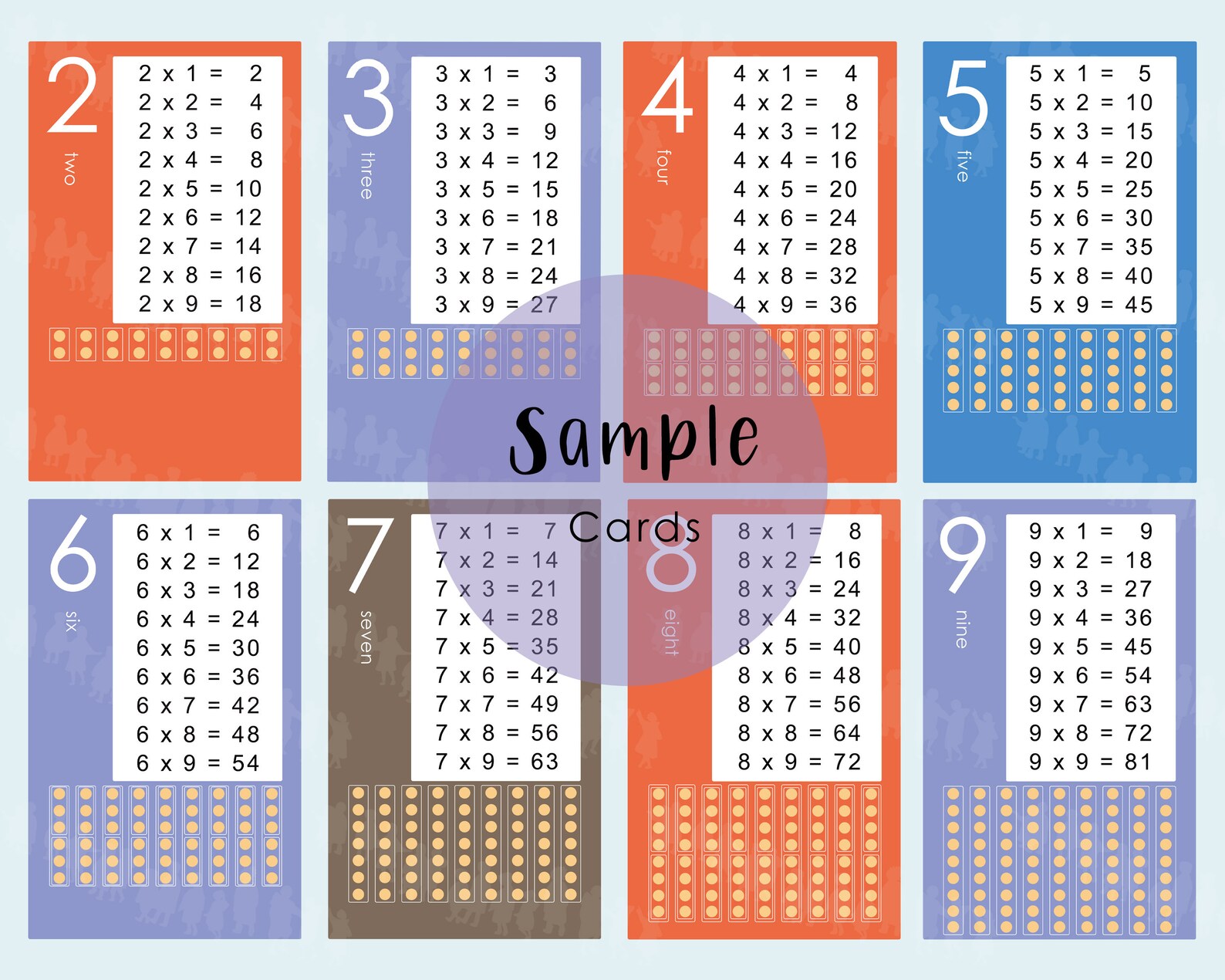 Multiplication Cards and Practice Sheets Printable Skip - Etsy